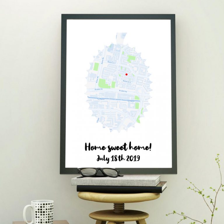 Personalised Durian Map - Big Red Chilli